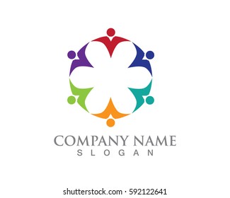 Community People Logo Stock Vector (Royalty Free) 592122641 | Shutterstock