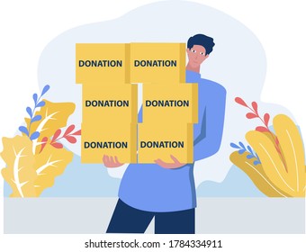 Community Service Vector Concept Portrait Social Stock Vector (Royalty ...
