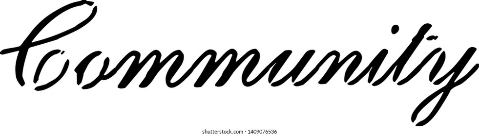 Community Stamp On White Background Stock Vector (Royalty Free ...