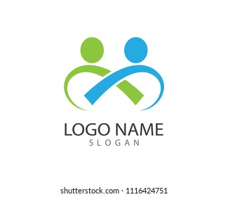 Logo Circle Depicting People Working Together Stock Vector (Royalty ...