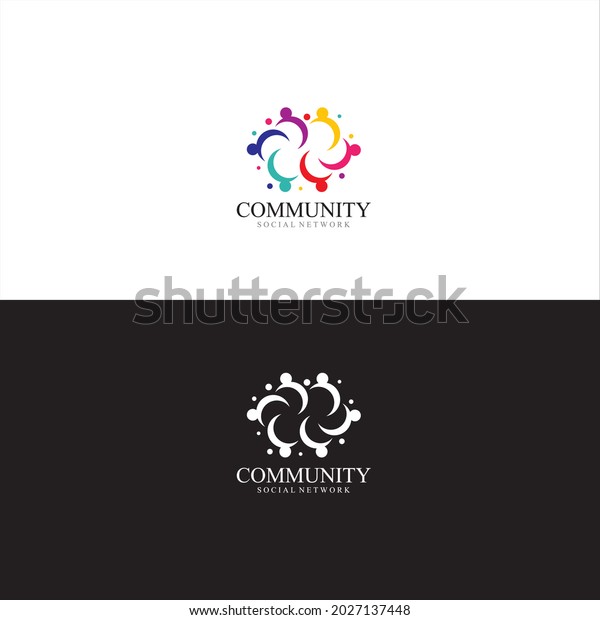 Communtiy People Logo Vector Stock Vector (Royalty Free) 2027137448 ...