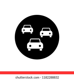 Commute Vector Icon Car Symbol Simple Stock Vector (Royalty Free ...