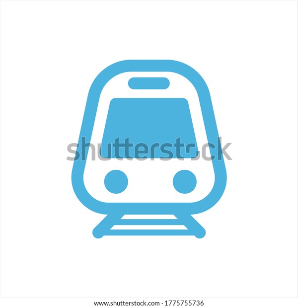 Commuter Train Icon Flat Vector Logo Stock Vector (Royalty Free ...