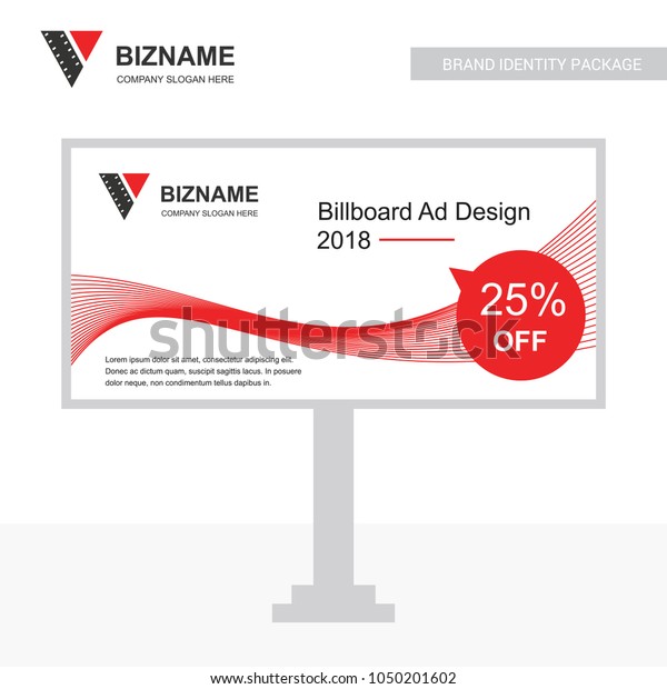 Company Bill Board Design Vector Video Stock Vector (Royalty Free ...