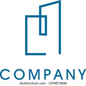 Company Building Logo Design Vector Stock Vector (Royalty Free ...