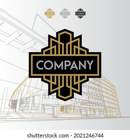 Company Building Logo Vector Concept Stock Vector (Royalty Free ...