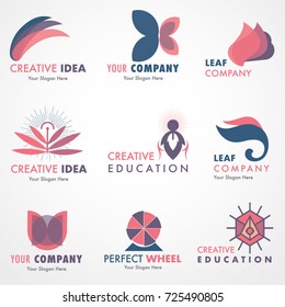 Company Creative Logo Set Stock Vector (Royalty Free) 725490805 ...