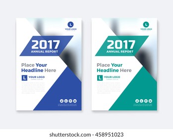 Company Document Cover Design Set Stock Vector (Royalty Free) 458951023 ...