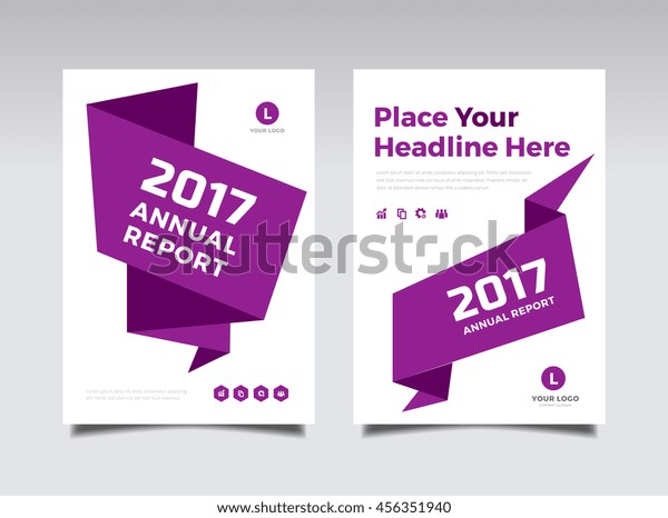Company Document Cover Design Set Stock Vector (Royalty Free) 456351940 ...