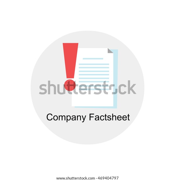 Company Fact Sheet Icon Stock Vector (Royalty Free) 469404797 ...