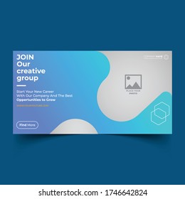 Company Group Banner Banner Creative Banner Stock Vector (Royalty Free ...