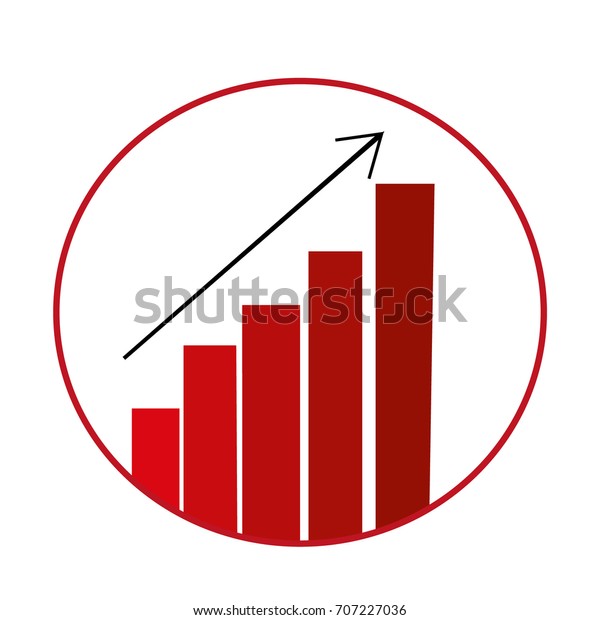 Company Growth Chart Stock Vector (Royalty Free) 707227036