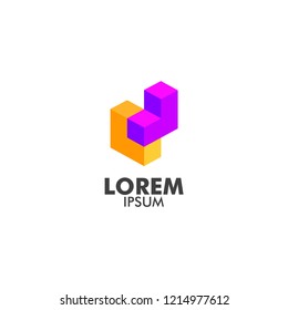 Company Logo Cube Shape Isometric: เวกเตอร์สต็อก (ปลอดค่าลิขสิทธิ์ ...