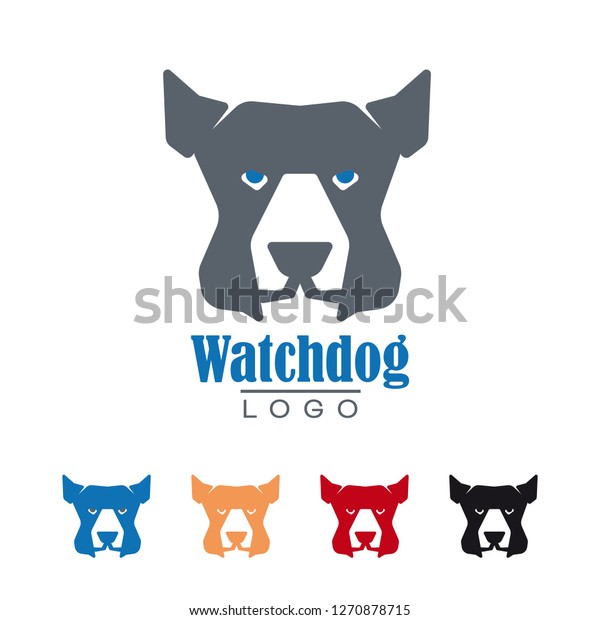 Company Logo Template Watchdog Vector Illustration Stock Vector ...