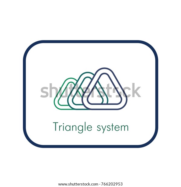 Company Logo Triangle System Graphic Design Stock Vector (Royalty Free ...