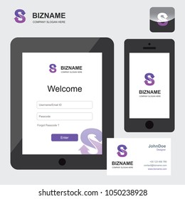 Company Design Stationary Items Tablet Logo: เวกเตอร์สต็อก (ปลอดค่า ...