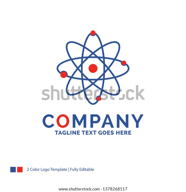 Company Name Logo Design Atom Nuclear Stock Vector (Royalty Free ...