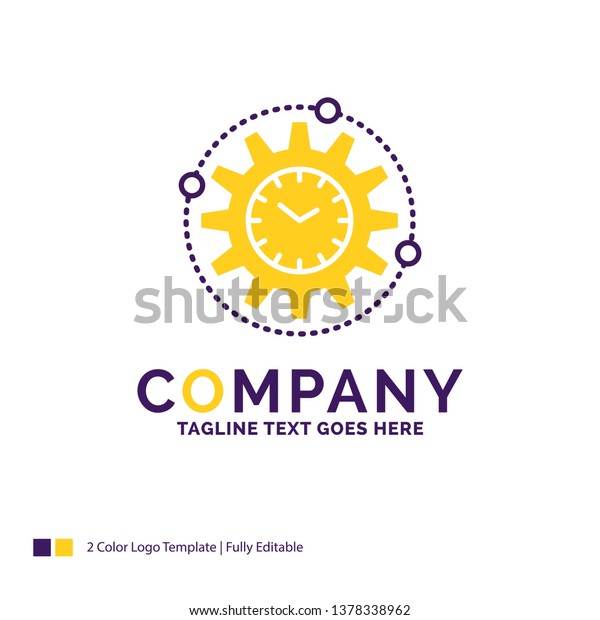 Company Name Logo Design Efficiency Management Stock Vector (Royalty ...