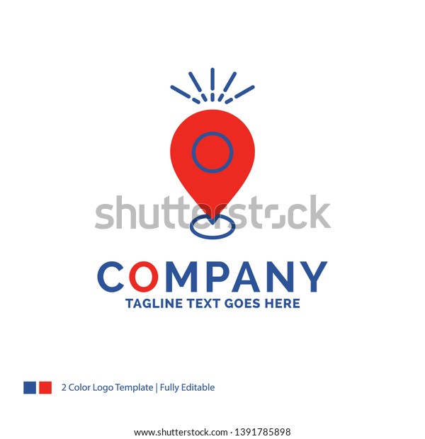 Company Name Logo Design Location Pin Stock Vector (Royalty Free ...