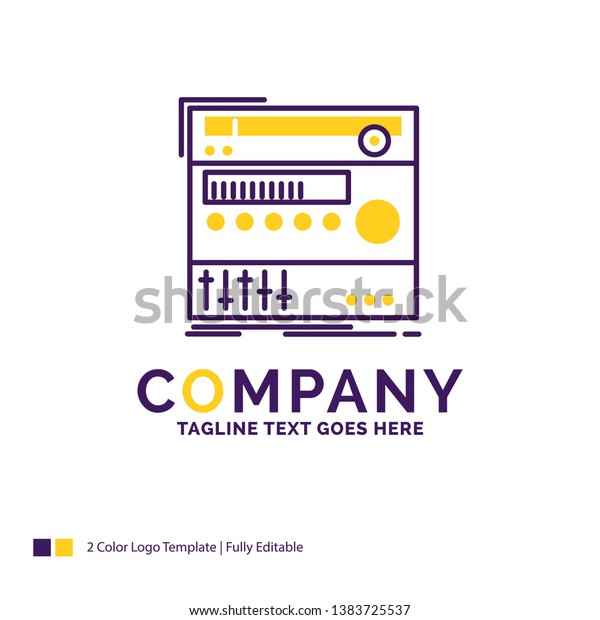 Company Name Logo Design Rack Component Stock Vector (Royalty Free ...