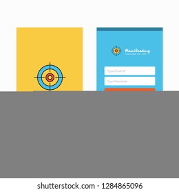 Company Target Splash Screen Login Page Stock Vector (Royalty Free ...