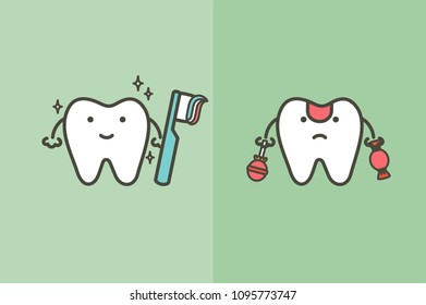 381 Good Tooth Bad Cartoon Images, Stock Photos & Vectors | Shutterstock