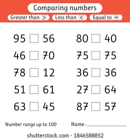 Comparing Numbers Less Than Greater Than Stock Vector (Royalty Free) 1846588849 | Shutterstock