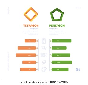 Comparison Graph Business Infographic Selection Charts Stock Vector ...