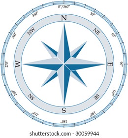 5,894 Compass rose blue Images, Stock Photos & Vectors | Shutterstock