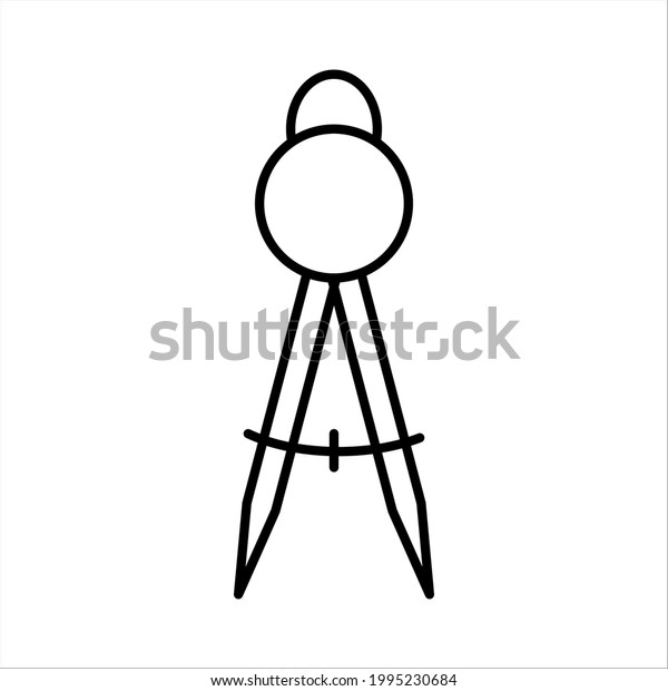 Compass Architect Icons Symbol Vector Elements Stock Vector (Royalty ...