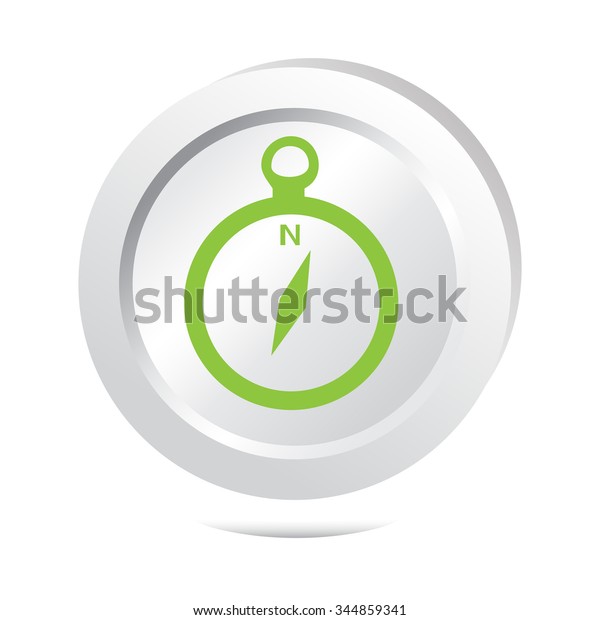 Compass Button Icon Illustration: เวกเตอร์สต็อก (ปลอดค่าลิขสิทธิ์ ...