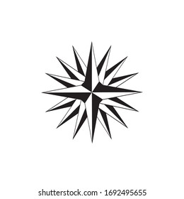 Compass Direction Logo Symbol Template Stock Vector (Royalty Free ...