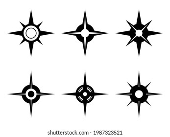 Compass Direction Symbol Map North Sign Stock Vector (Royalty Free ...