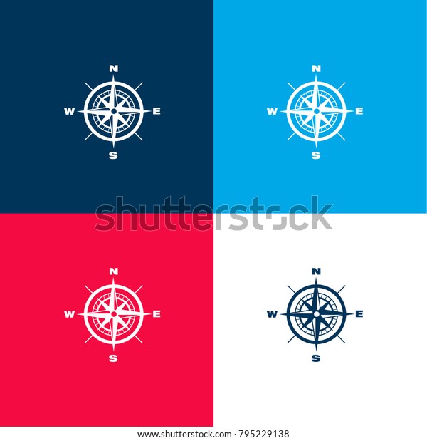 Compass Earth Cardinal Points Directions Four Stock Vector (Royalty ...