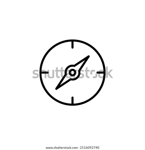 Compass Icon Arrow Compass Icon Sign Stock Vector (Royalty Free ...