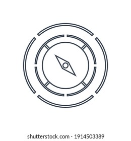 Compass Icon Vector Design Template Stock Vector (Royalty Free ...