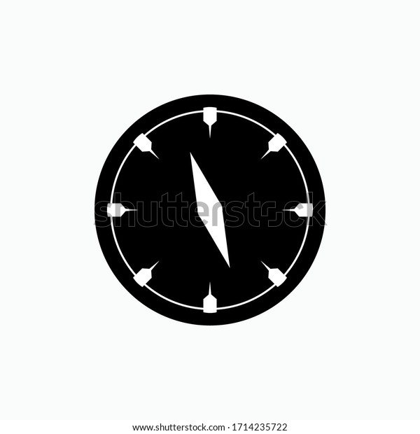 Compass Icon North Orientation Symbol Adventure Stock Vector (Royalty ...