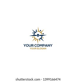 Compass Key Community Logo Design Vector Stock Vector (Royalty Free ...
