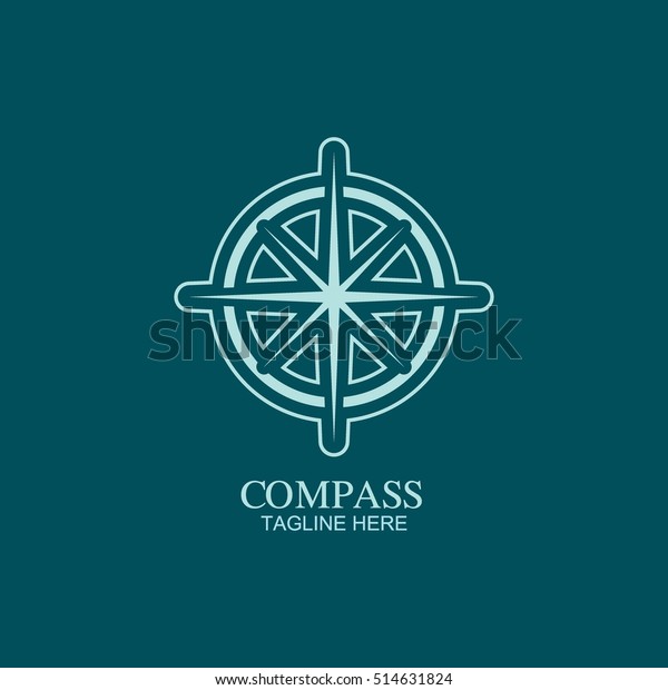 Compass Logo Travel Direction Logo Template Stock Vector (Royalty Free ...