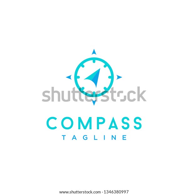 Compass Minimalist Logo Design Icon Vector Stock Vector (Royalty Free ...