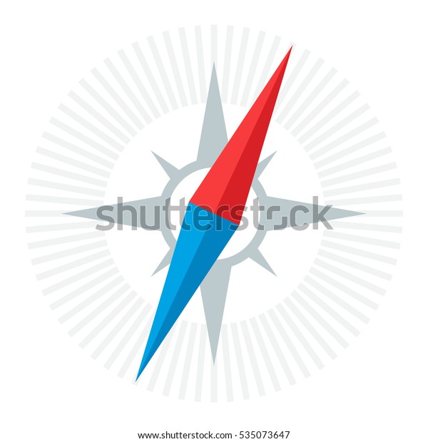 Compass Needle Icon Modern Minimal Flat Stock Vector (Royalty Free ...