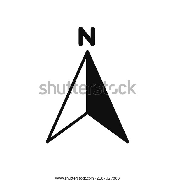 Compass Needle Icon Trendy Design Stock Vector (Royalty Free ...