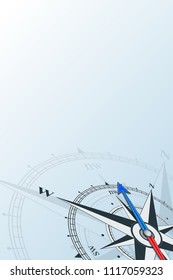 Compass North Background Vector Illustration Arrow Stock Vector ...