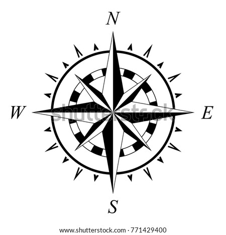 Compass Rose Compassrose Wind Rose Marine Stock Vector (Royalty Free ...
