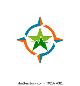 Compass Star Logo Stock Vector (Royalty Free) 792097081 | Shutterstock