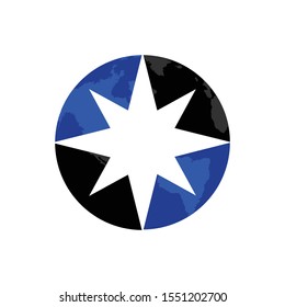 Blue Star Logo Vector Poly Stock Vector (Royalty Free) 475370452