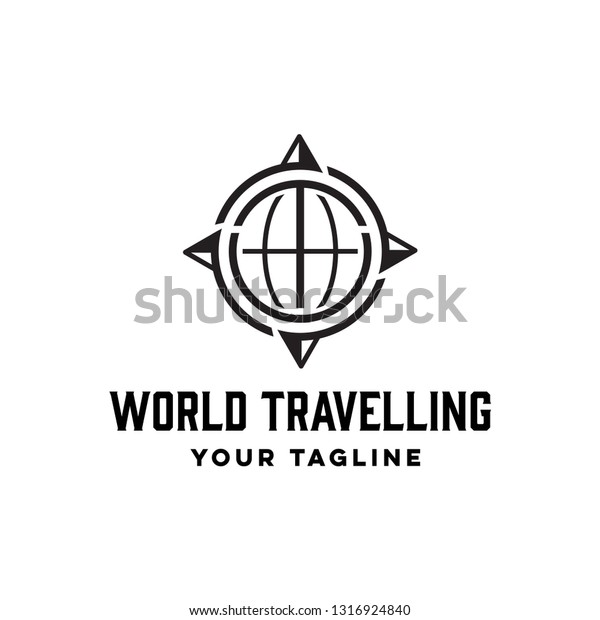 Compass World Logo Template Stock Vector Royalty Free 1316924840 Shutterstock