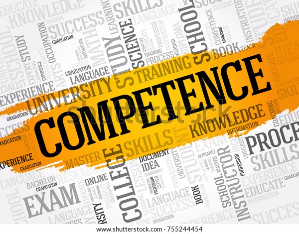 Competence Word Cloud Collage Education Concept Stock Vector (Royalty ...