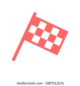 Competition Sport Flag Line Vector Icon Stock Vector (Royalty Free ...