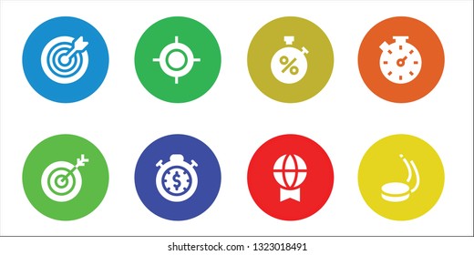Competitive Icon Set 8 Filled Competitive Stock Vector (Royalty Free ...